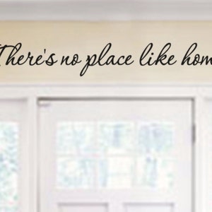 There is no place like home Vinyl Wall Quote Decal Perfect for | Etsy