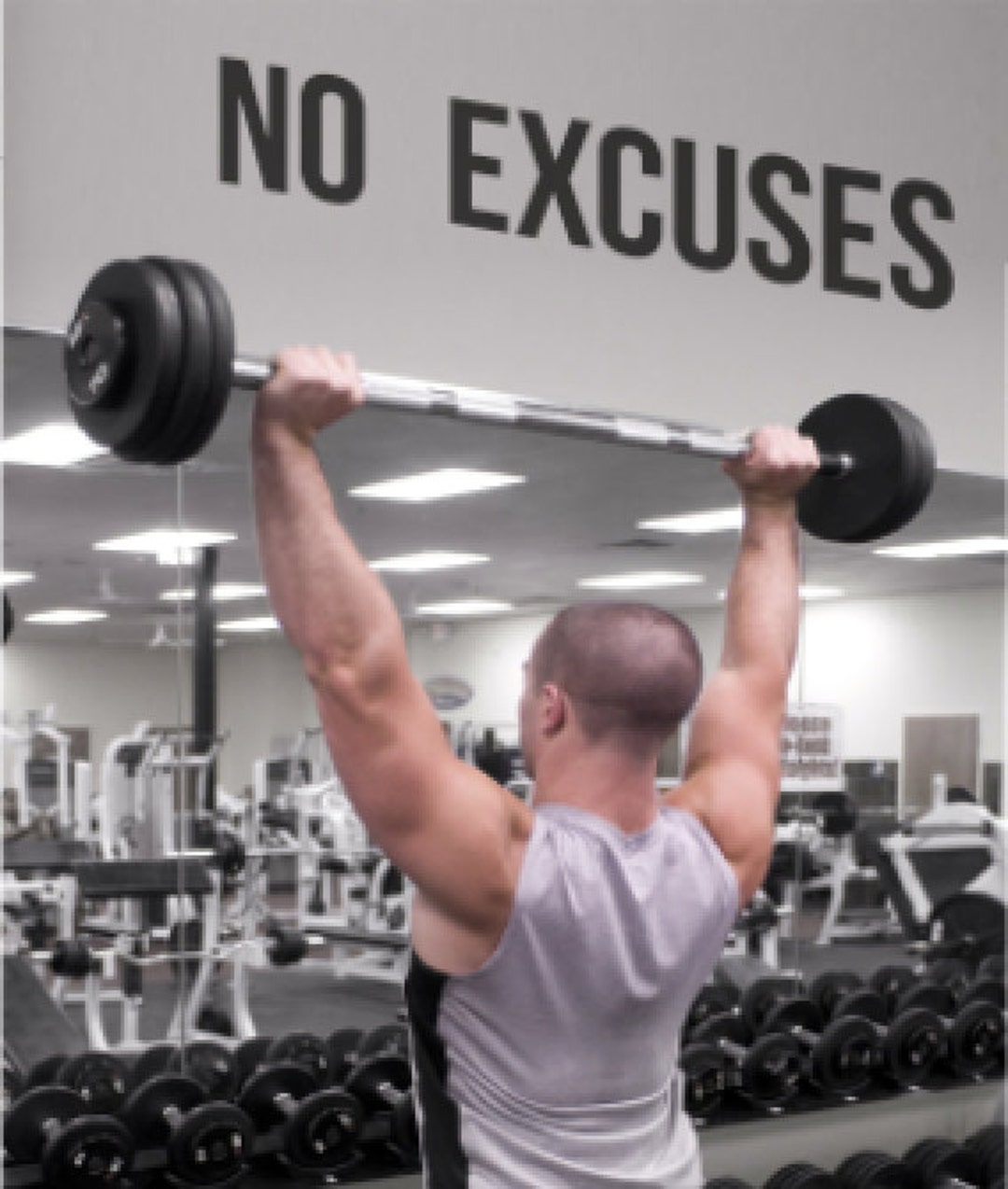 No Excuses - Gym Wall Decal - Motivational Wall - Inspirational Wall ...