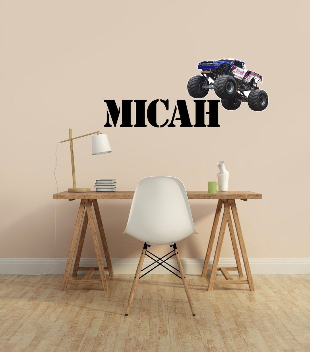 Bigfoot 4x4 Monster Truck Running Over Name Decal - BIGFOOT #21, Summit ...