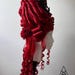 Red Rococo Wig With Roses Gothic Queen Marie Antoinette Hairpiece TO ...