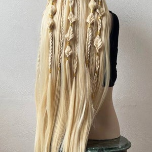 Elven Princess, Elf Wig, Extra Long Synthetic Wig With Hair Jewelry ...