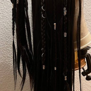 Braided Valkyrie Viking Wig With Metal Beads and Synthetic Dreadsto ...