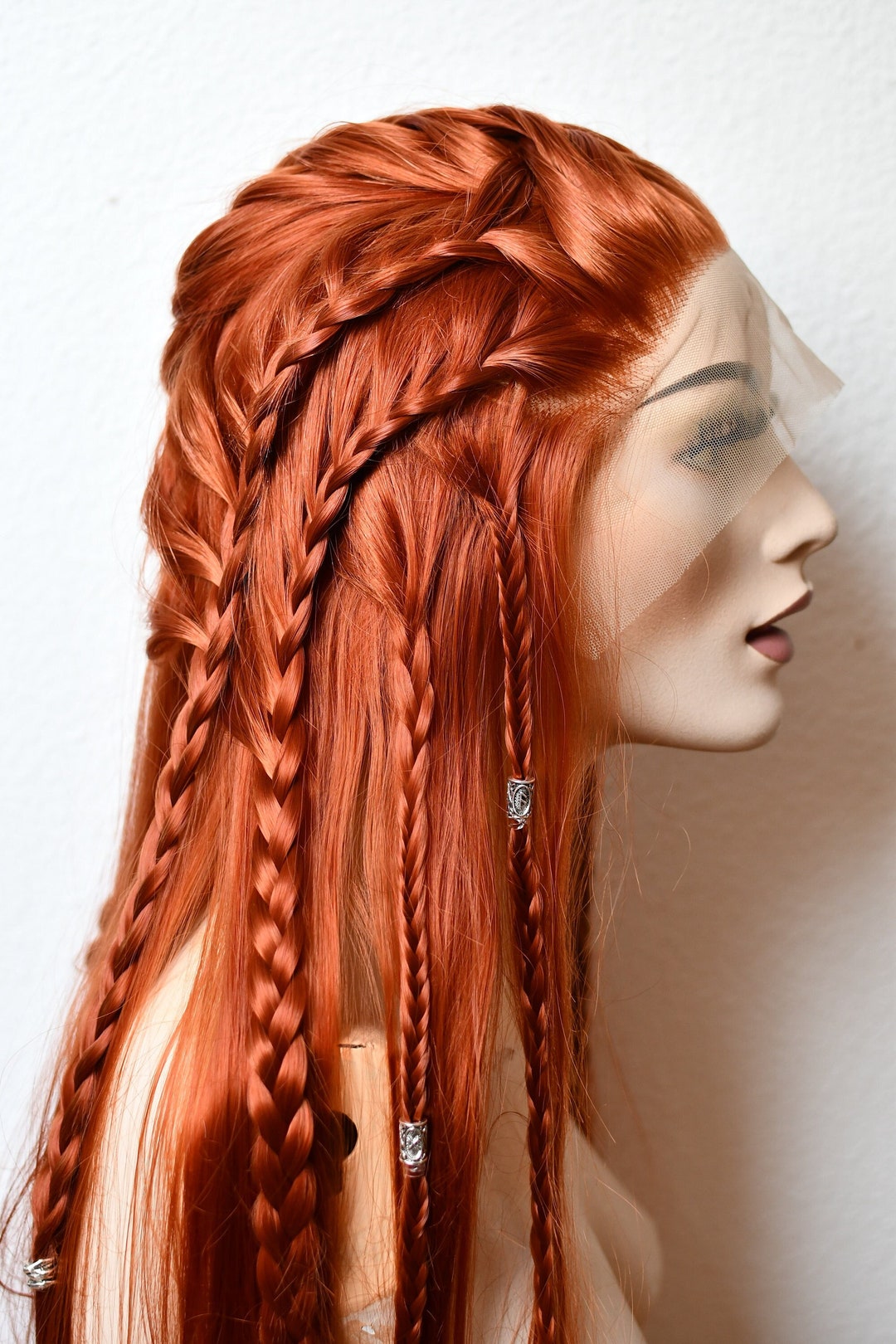 Celtic Druid Braided Viking Wig for Fantasy Festivals and Cosplay TO ...