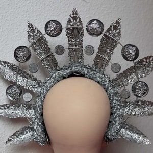 Akasha Cosplay Crown: Gothic Gold Halo Headpiece, Vampire Costume ...