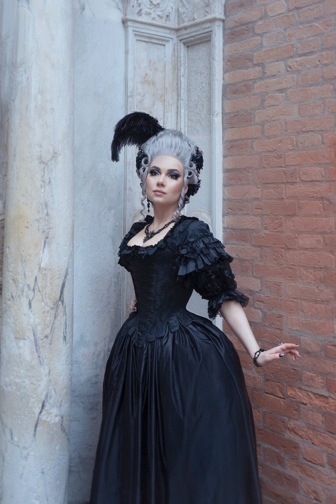 18th Century Wig Rococo Wig Grey Wig TO ORDER - Etsy