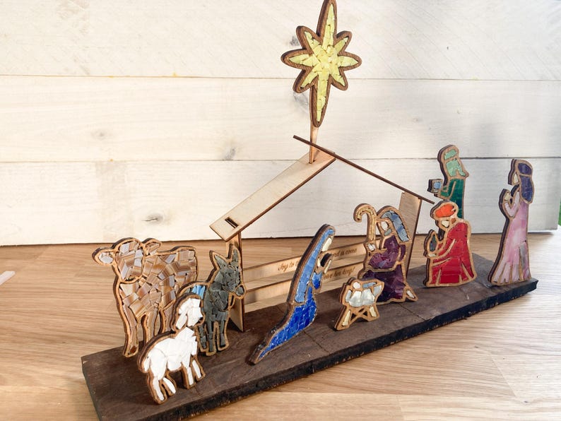 DIY Christmas Nativity Paint by Glass Kit - Etsy