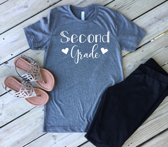 Grade Level Teacher Shirt Second Grade Shirt First Day of - Etsy