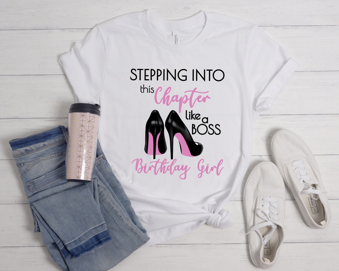 Stepping Into This Chapter Birthday- SVG DTF Cut File, Cricut ...