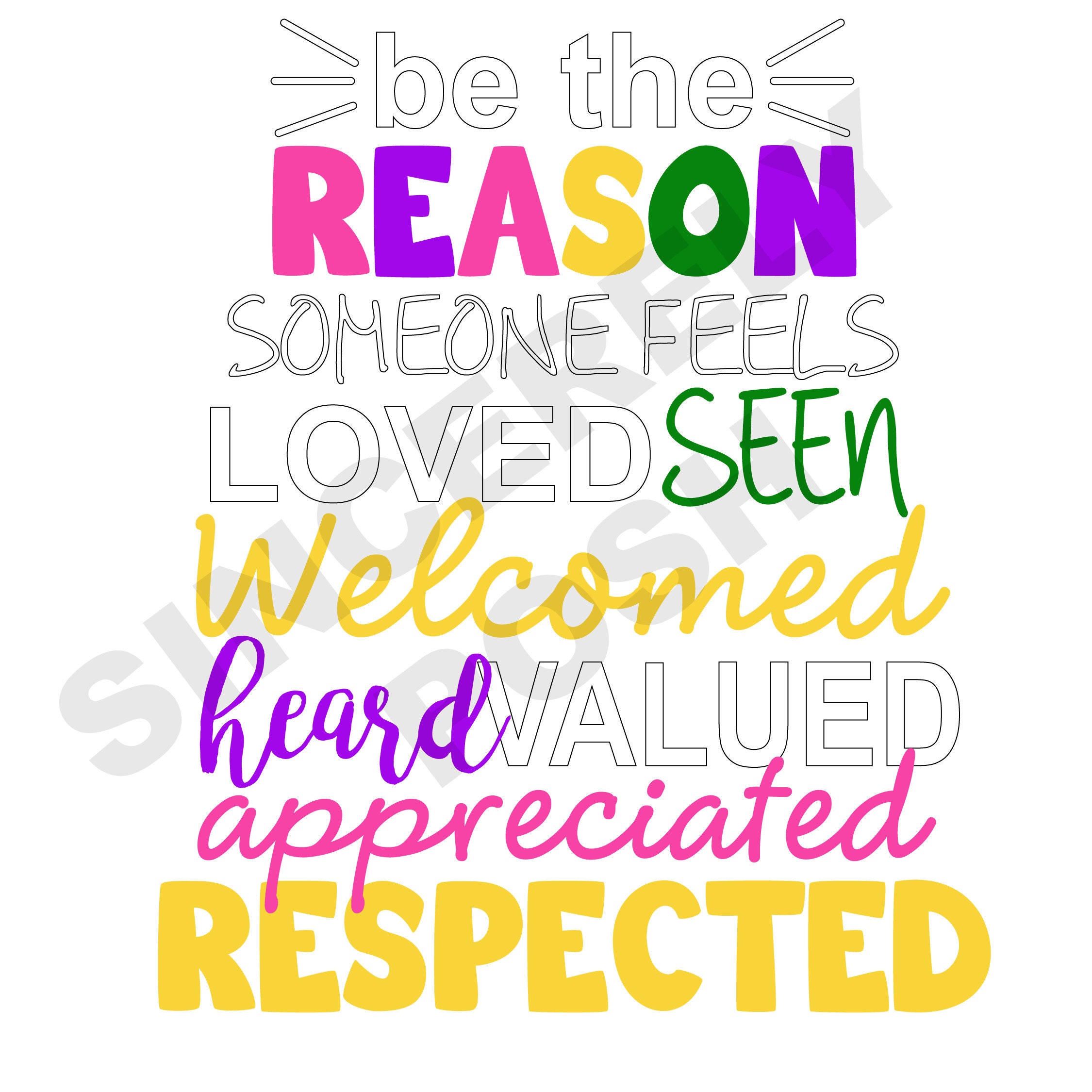 Be the Reason SVG Cut File Cricut Silhouette Digital File Inspirational ...