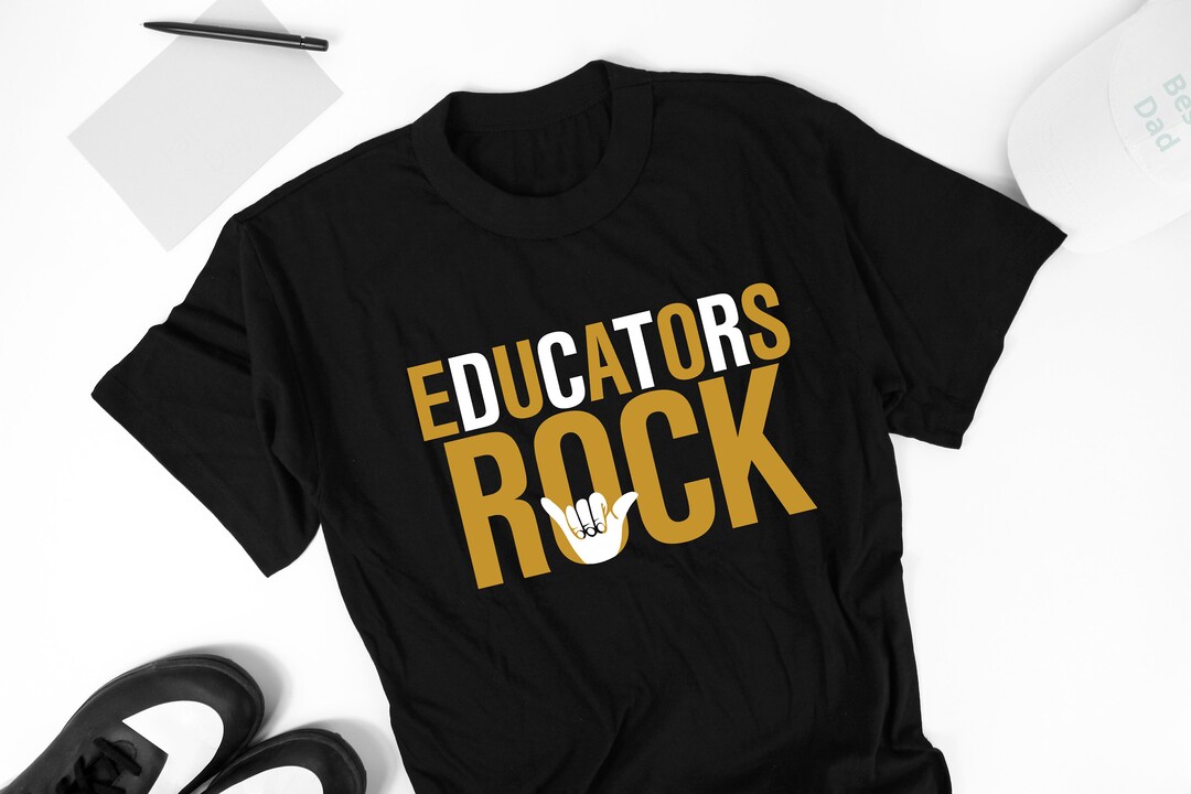 ALPHA EDUCATORS ROCK- T-shirt Design- Vinyl- Sincerely Posh - Etsy