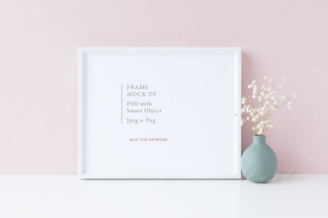 Frame Mockup - 8x10" - Styled Stock Photo - PSD With Smart Object + JPG ...