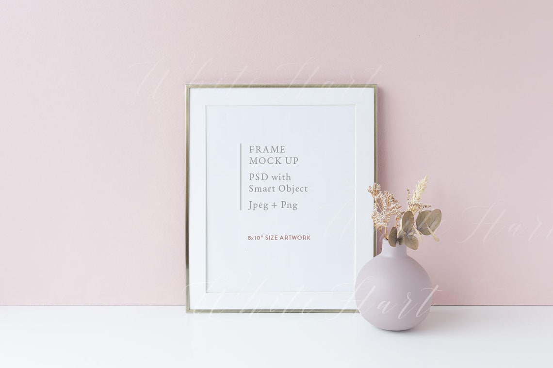 Frame Mockup 8x10 Styled Stock Photo PSD With | Etsy