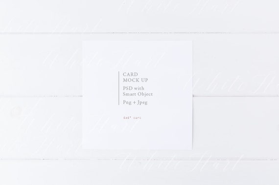 Card Mockup 6x6 Stationery Square Card Mockup Styled - Etsy UK