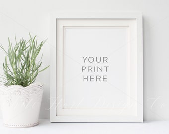 8x10" Frame Mockup - Psd Smart Object + Png + Jpeg - Perfect for Prints ...
