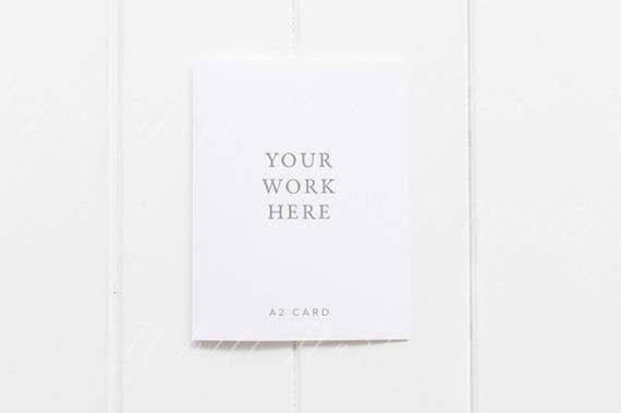 Minimal Portrait A2 Card Mockup Psd Smart Object Png - Etsy UK
