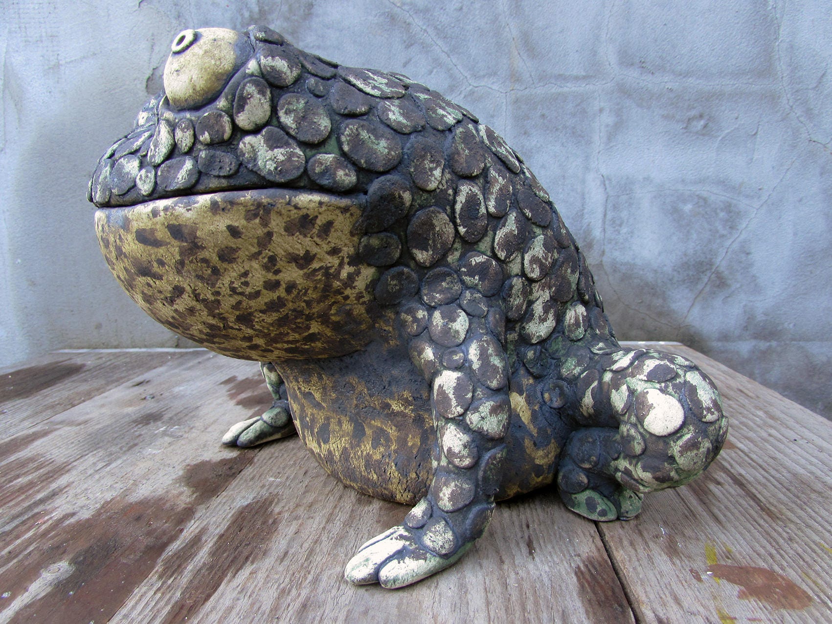 Ceramic Frog - Etsy UK