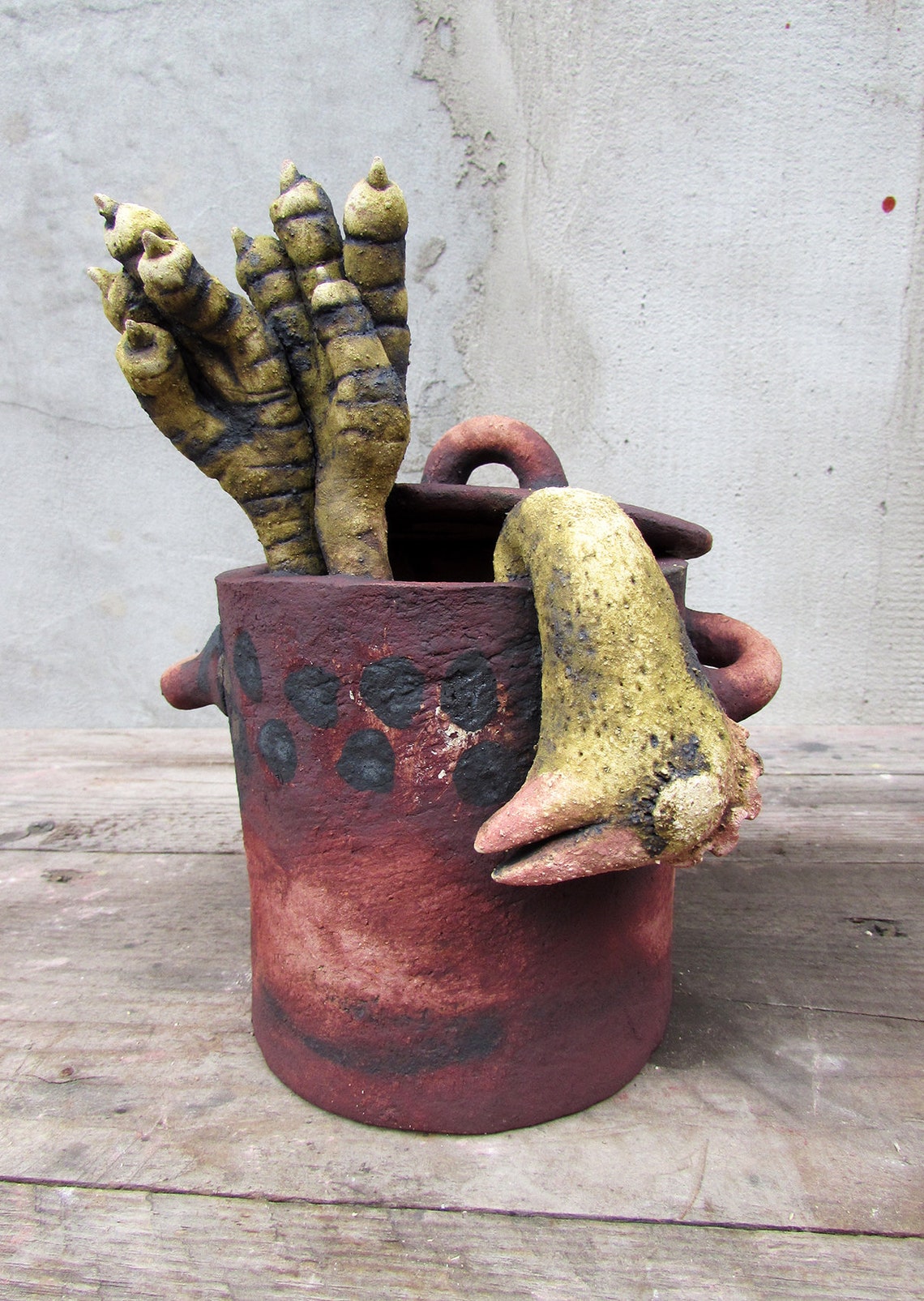 Ceramic Chicken Soup in a Pot | Etsy