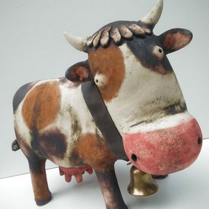 Ceramic Cow - Etsy