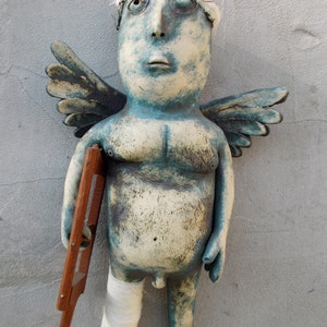 Ceramic Fallen Angel - Etsy