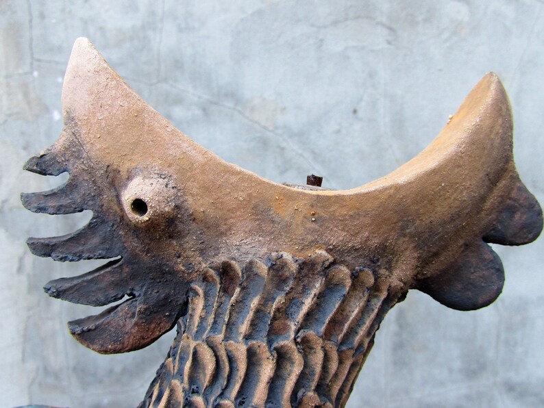 Fire Spitting Ceramic Rooster Oil Lamp | Etsy