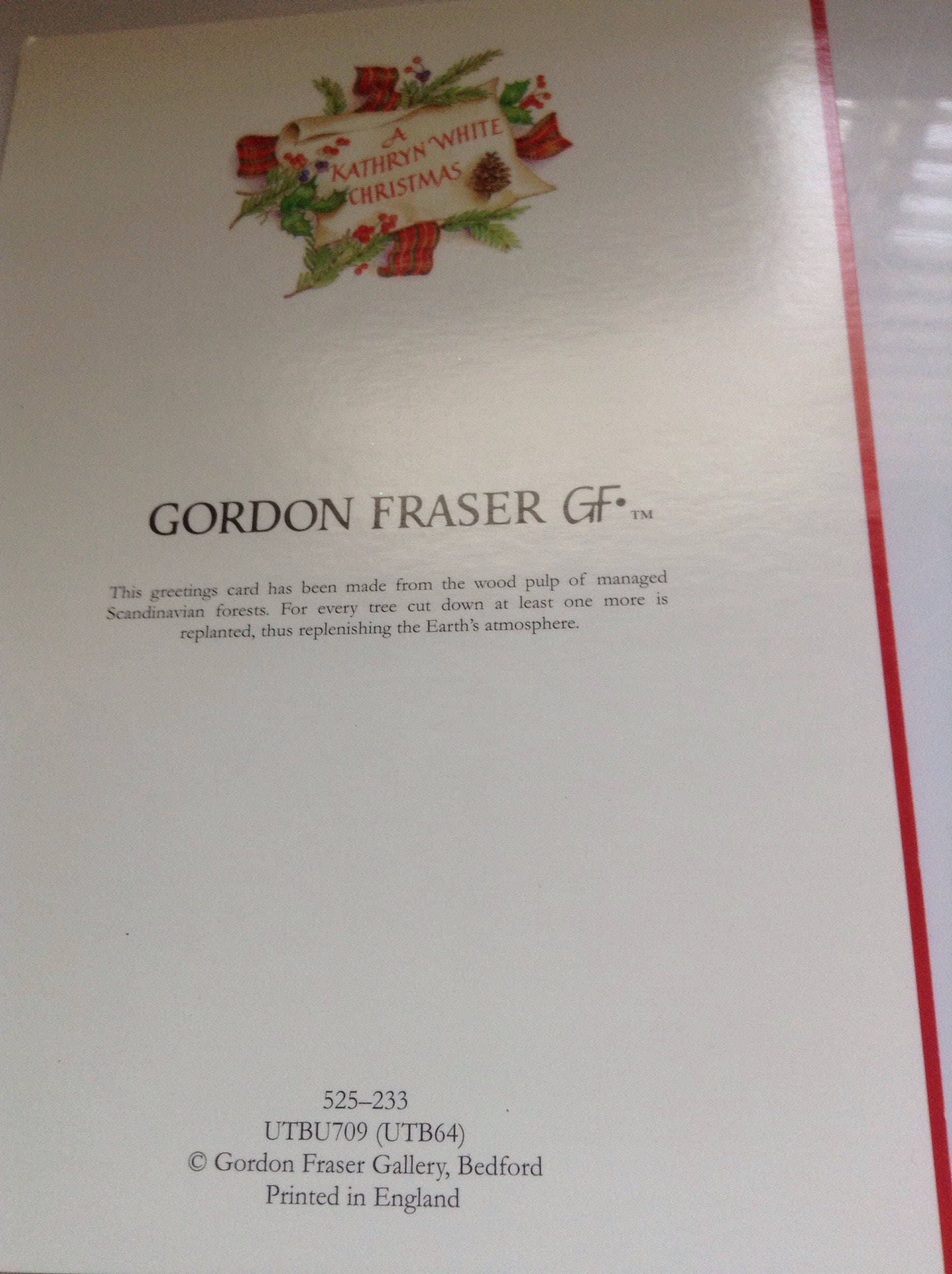 Vintage Gordon Fraser Christmas Card Unusedenv - Etsy