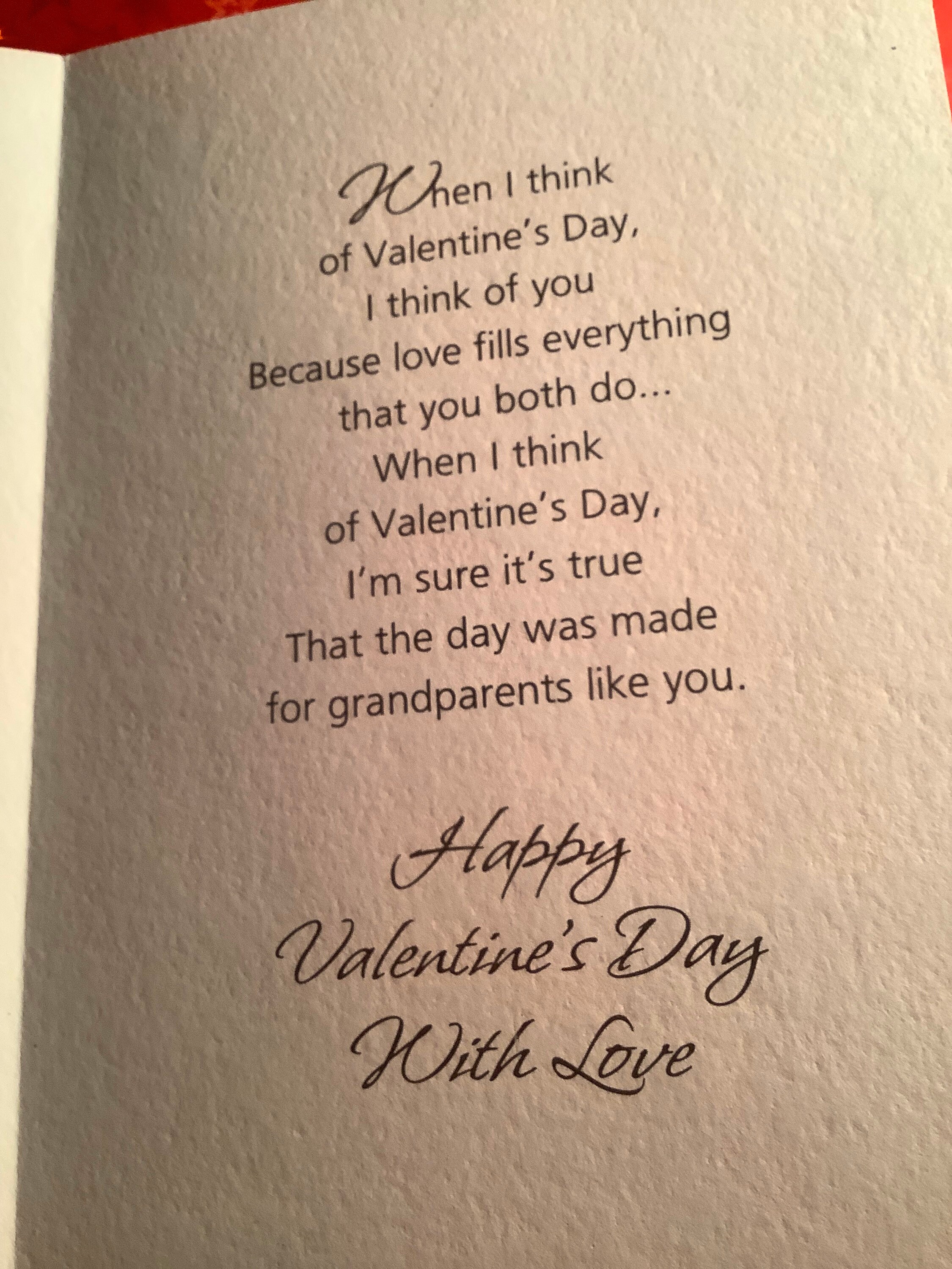 Vintage Valentines Day Card for Grandparents Unusedenv - Etsy