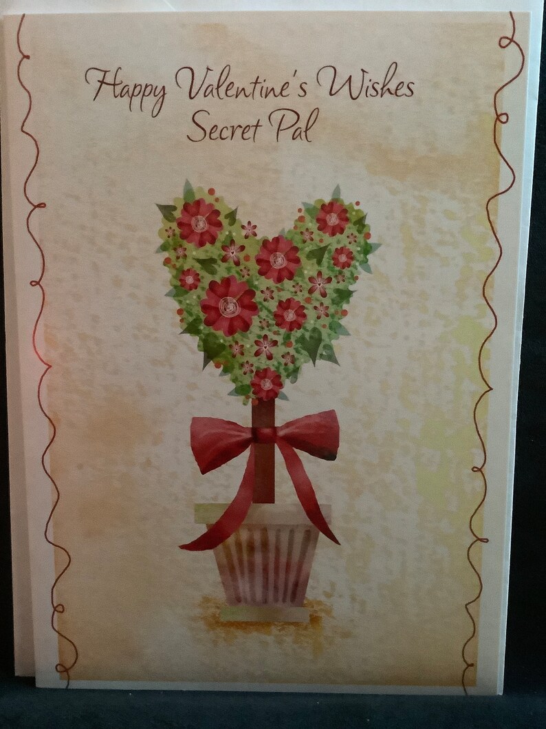 Vintage Valentines Day Card Secret Pal Unused - Etsy