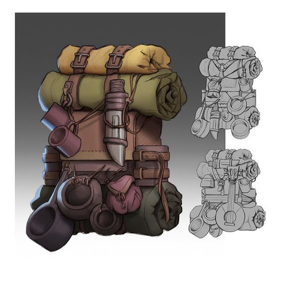 50 Adventuring Backpacks for 28mm Dungeons and Dragons - Etsy
