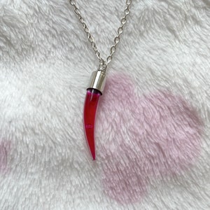 Gothic Blood Vial Necklace Anticoagulant Black Leather Cord Urn ...