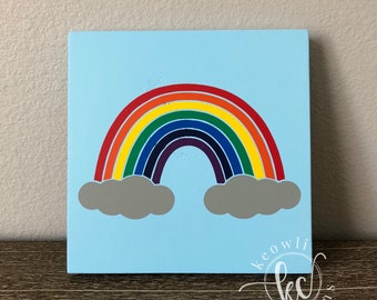 Rainbow sign | Etsy