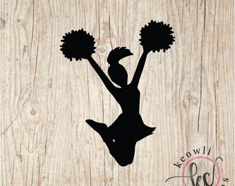 Cheerleader decal | Etsy
