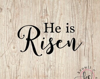 He is Risen - Etsy