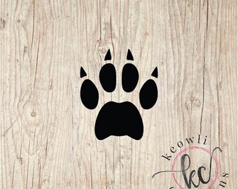 Bobcat Paw Print - Etsy