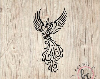 Vinyl Phoenix Decal - Etsy