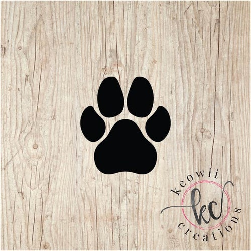 Dog Paw Print SVG Cutting File for Cricut and Silhouette Pet - Etsy