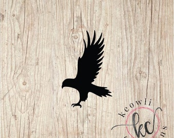 Black Hawk Decal - Etsy