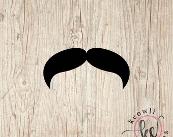 Mustache Vinyl Decal | Etsy