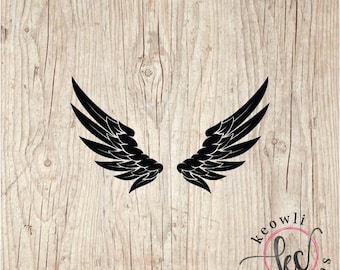 Wings Vinyl Decal - Etsy