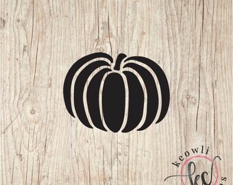 Pumpkin Vinyl Decal | Etsy