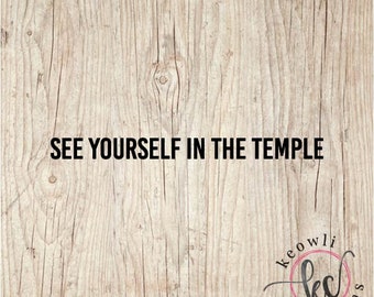 See Yourself in the Temple - Etsy