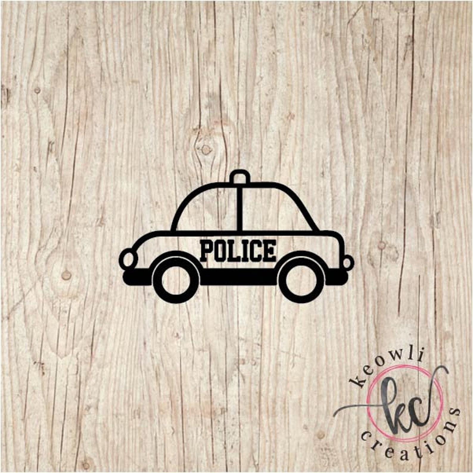 Police Car Vinyl Decal-Style 1 | Etsy
