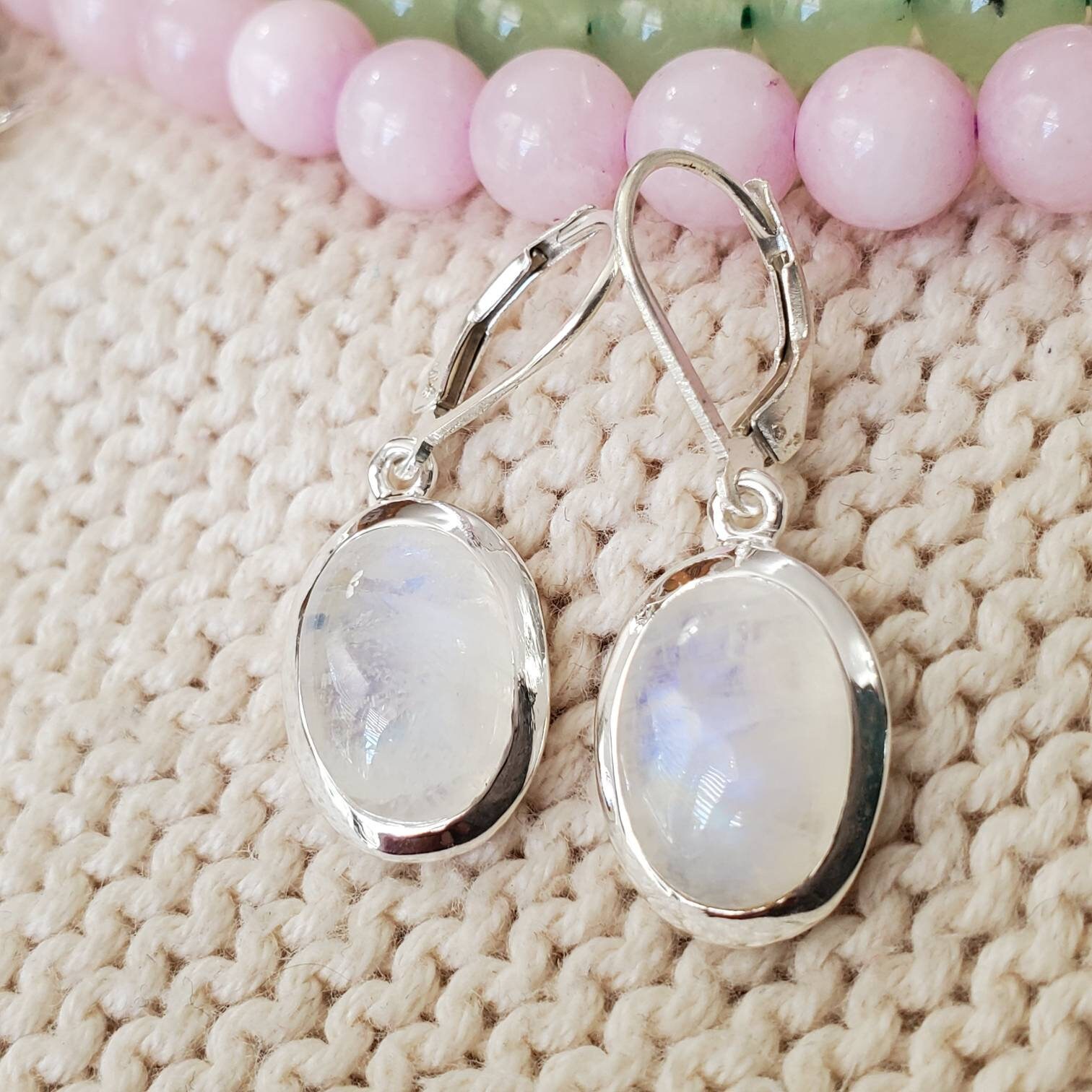 Rainbow Moonstone Earring Moonstone Earring Rainbow Earring | Etsy