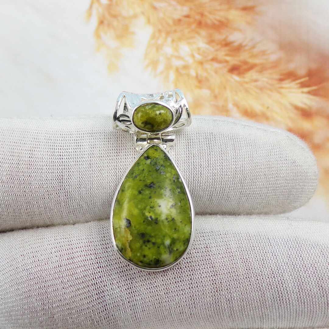 Genuine Connemara Marble Pendants, Connemara Marble Pendants, Solid 925 ...