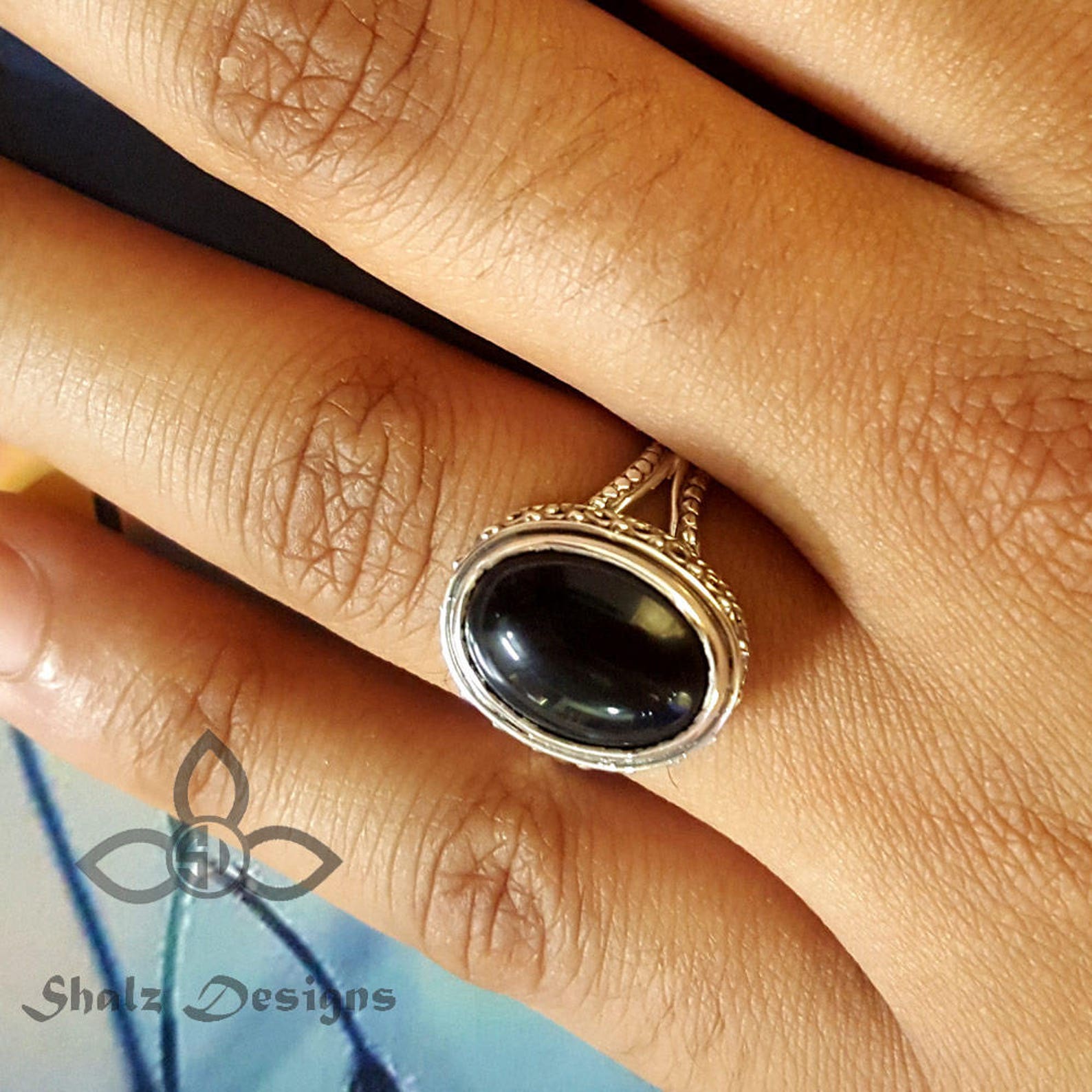 Black Onyx Ring Black Onyx Gemstone Black Onyx Jewellery | Etsy