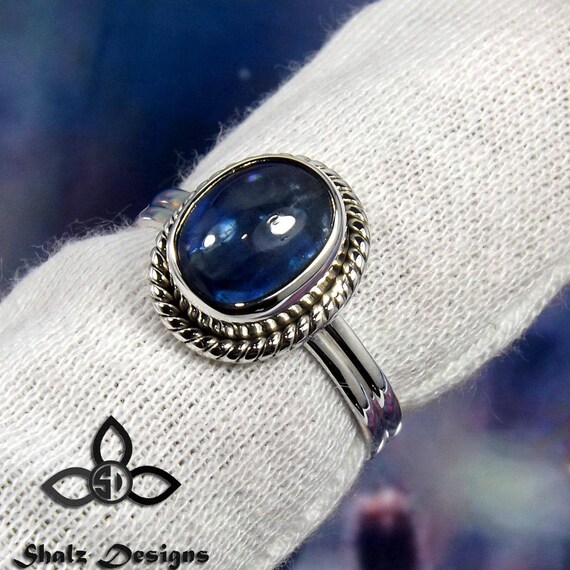 Kyanite Gemstone Kyanite Ring Kyanite Stone Ring Designer | Etsy