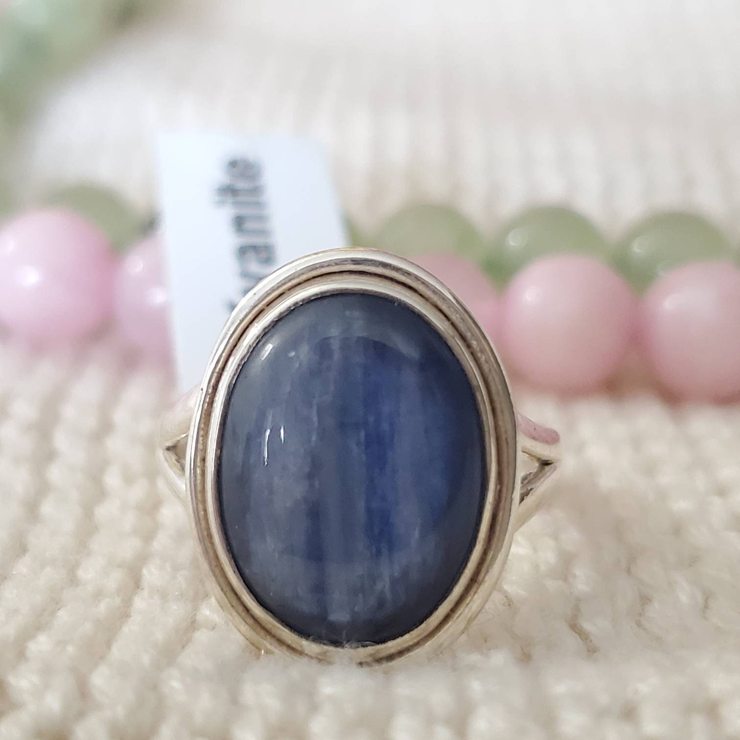 Kyanite Ring Blue Kyanite Ring Blue Gemstone Ring 925 | Etsy