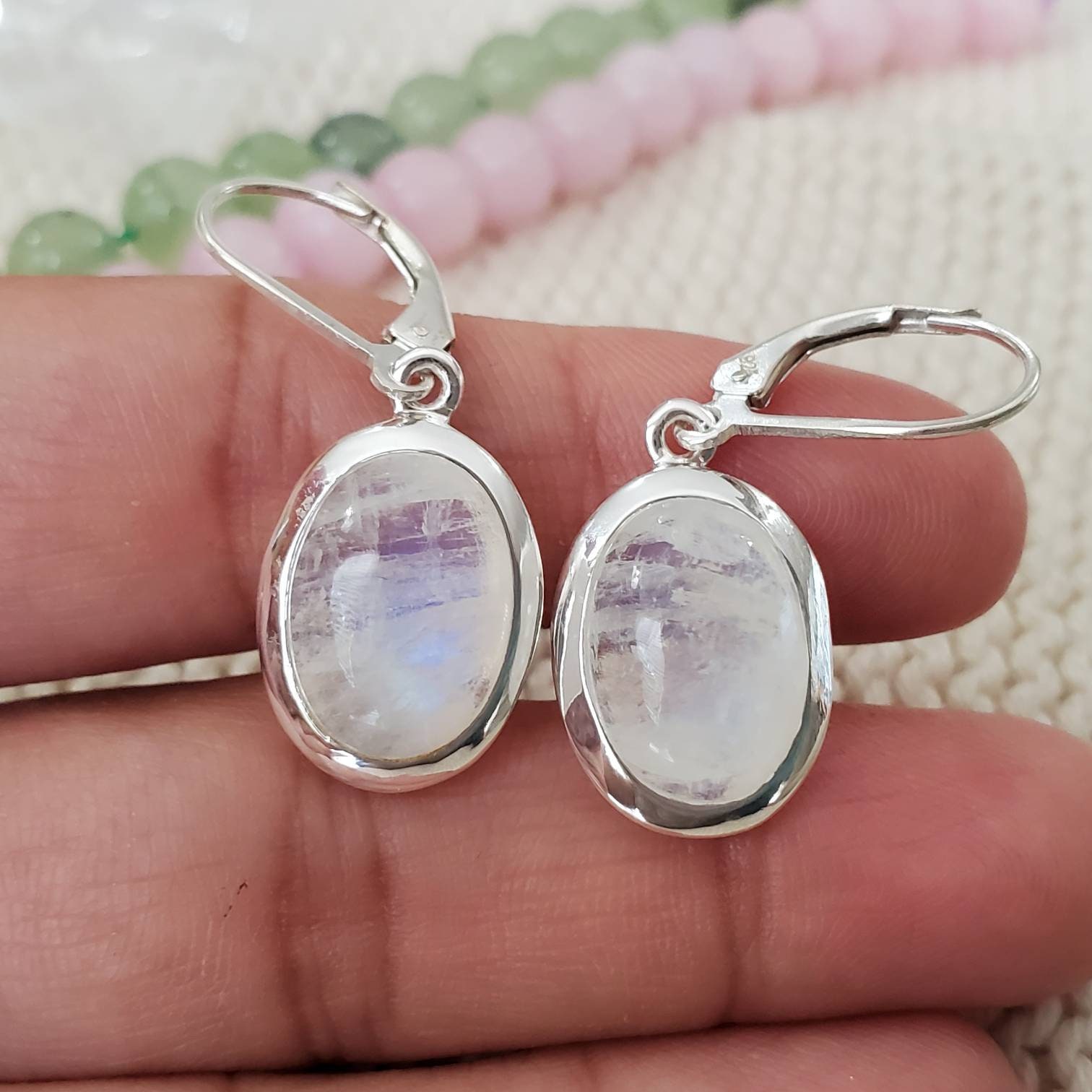 Rainbow Moonstone Earring Moonstone Earring Rainbow Earring | Etsy