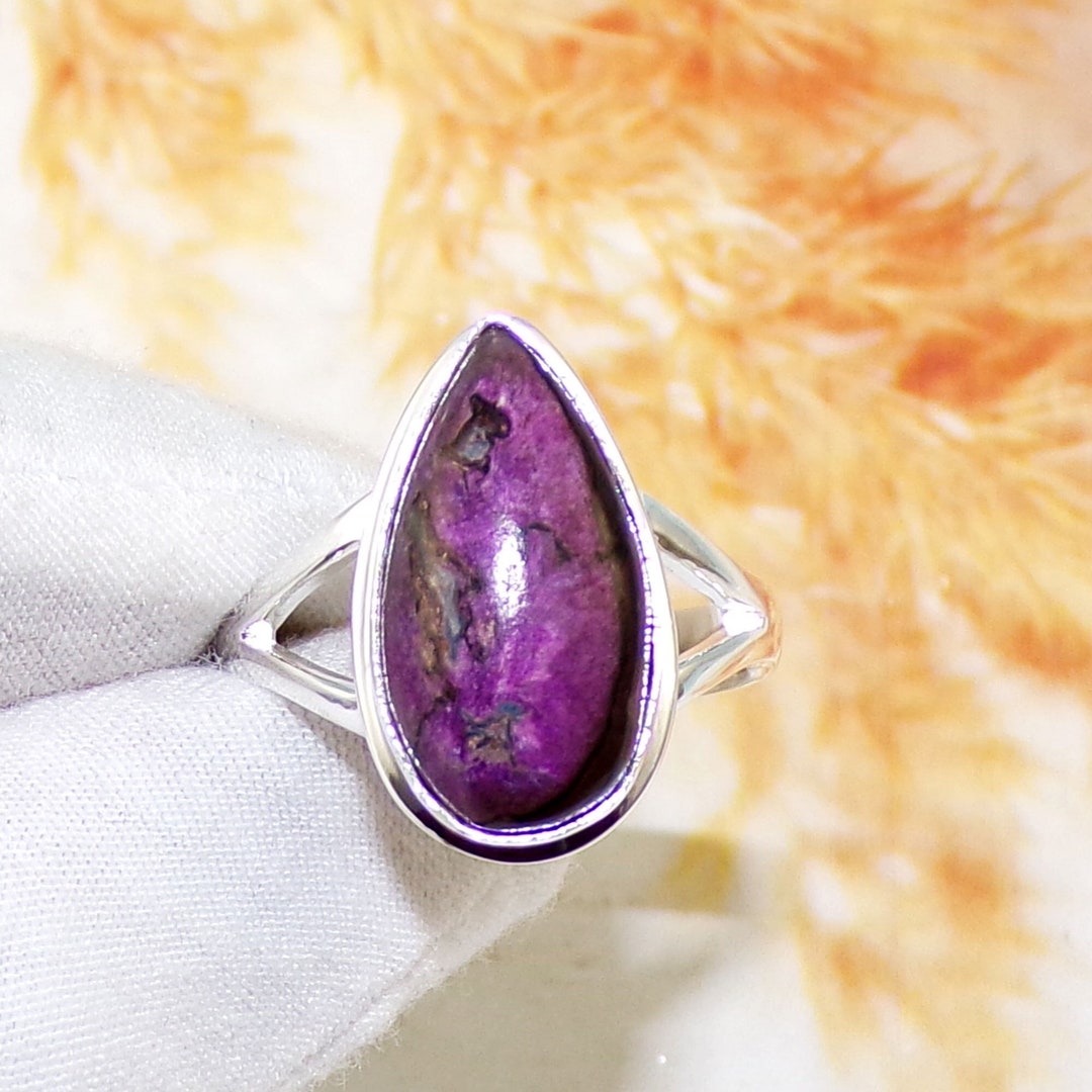 AAA Sugilite Rings, Sugilite Rings, Solid 925 Silver Ring, Sterling ...
