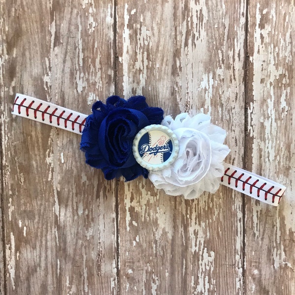 La Dodgers Hair Bow - Etsy