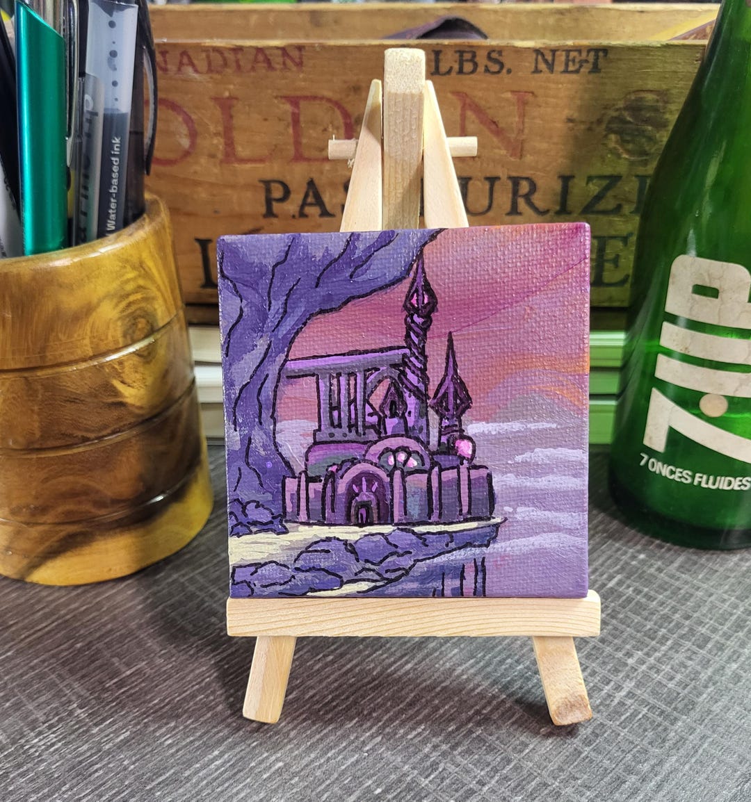 She-ra Landscape Painting: Dryl Fanart, Mini Acrylic Canvas Art - Etsy